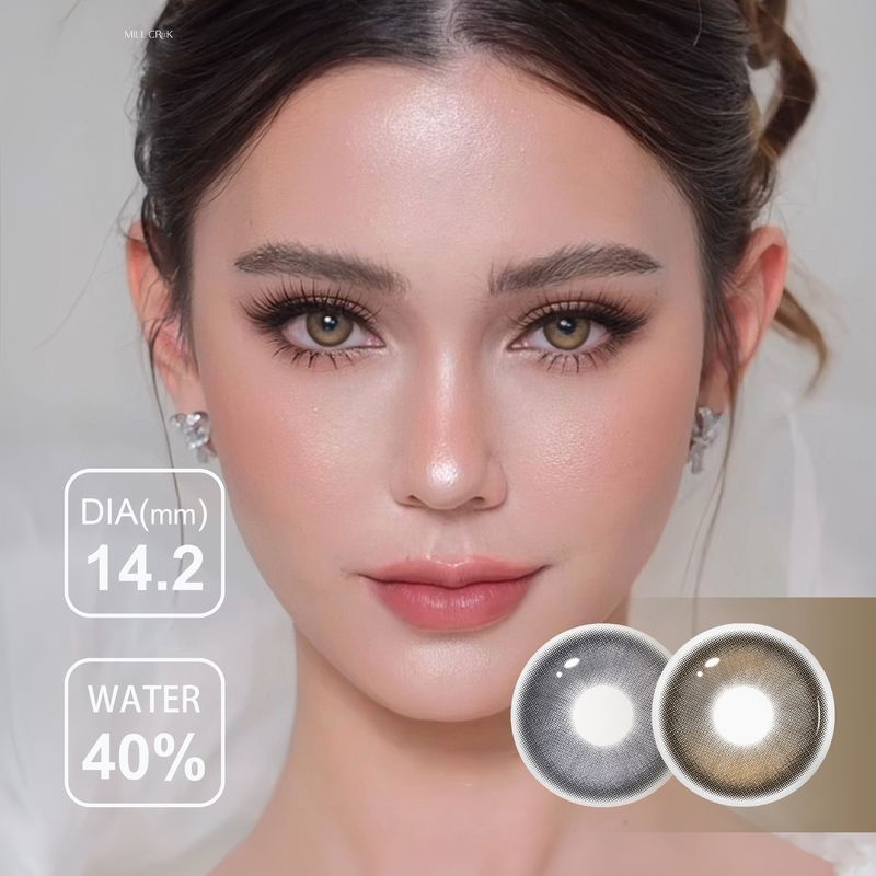 Colored Dark Eye Contact Lenses 12 Months 14.5mm Diameter Millcreek ...