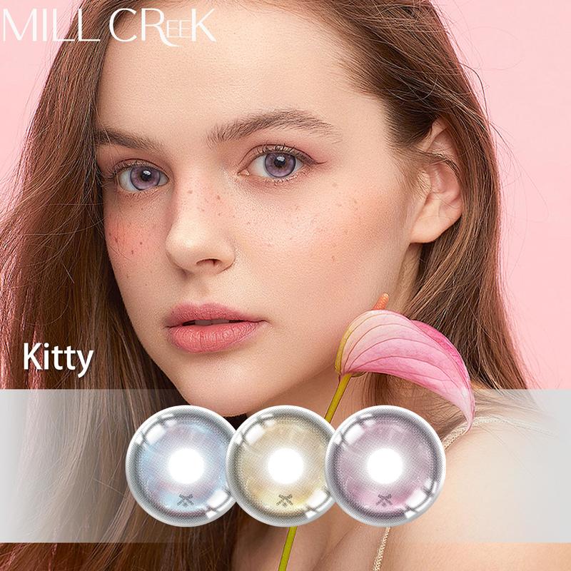 Kitty Series Prescription Colored Contacts Cosplay Yearly Use HEMA ...